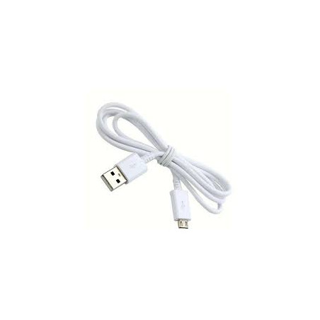 CABLE USB, MICRO / A, 1 M, BLANCO